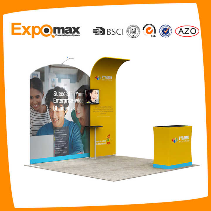 3x3 Exhibition Board Stand Shell Scheme Portable Exhibition Booth Stand ...