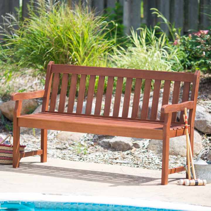 Solid Wood Patio Furniture - Elegant Outdoor Benches