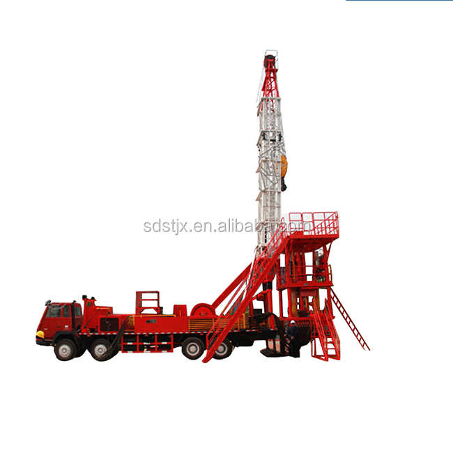 รถบรรทุกติดตั้งที่ใช้งานได้หลายรูปแบบ RIG 250HP,350HP มือถือเจาะ RIG