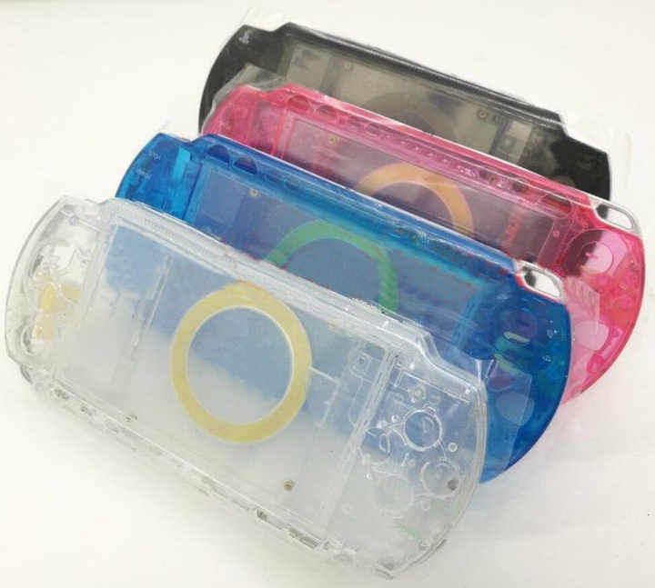 Transparent Clear Housing Shell Case Cover Kit for Sony PSP 1000