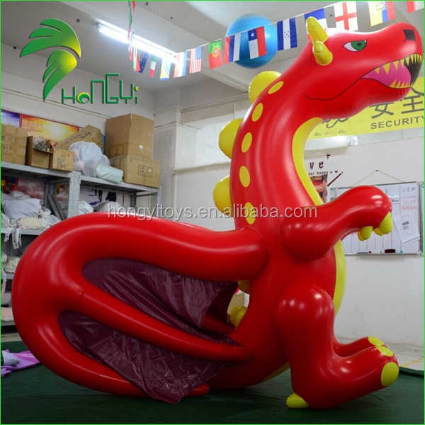 Giant Inflatable Animals / Hongyi Inflatable Red Huge Head Dragon / Red ...