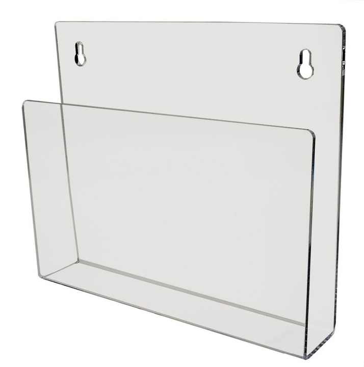 Clear Acrylic Wall Mount Chart Holder Display File Organizer