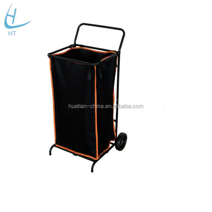 Lawn Garden Leaf Bag Cart - Folding Rolling Tool Trolley