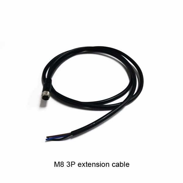 Circular M8 3 pin conector enchufe de la aviación cable moldeado con ...