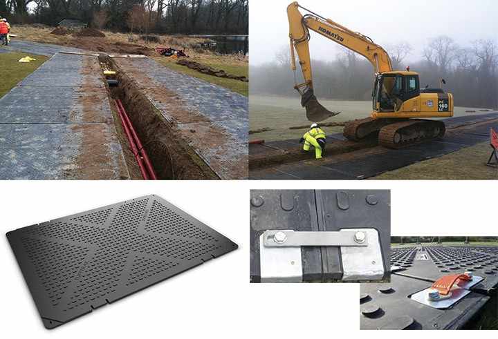 Durable 4x8 Plastic UHMWPE HDPE Road Mats for Construction