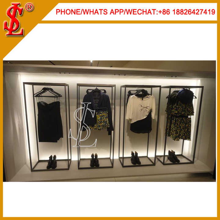 Gold Metal Clothing Display Racks - Perfect for Middle East