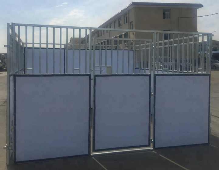 PVC Canvas HDG Horse Stall Stable Equipment with Steel Frame