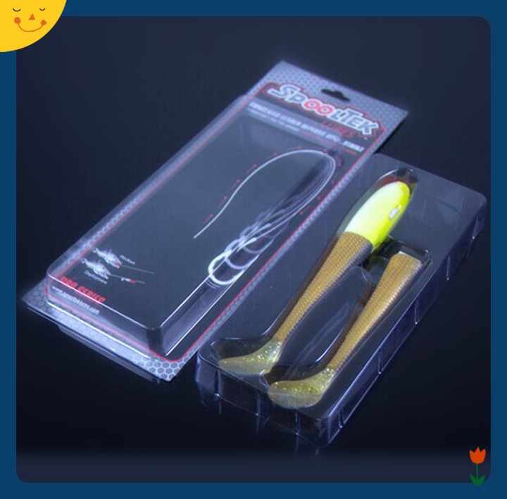 Custom clear plastic fishing lure accessories saltwater soft plastic ...
