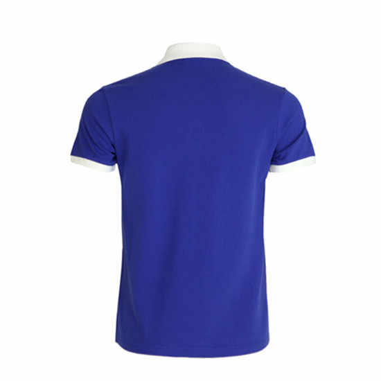 Shop High Quality White and Blue Color Combination Polo Shirts for Men ...