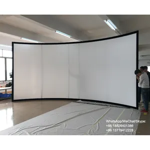 Lasting 180 Degree Curved Projection Screen For Greatest Clarity ...