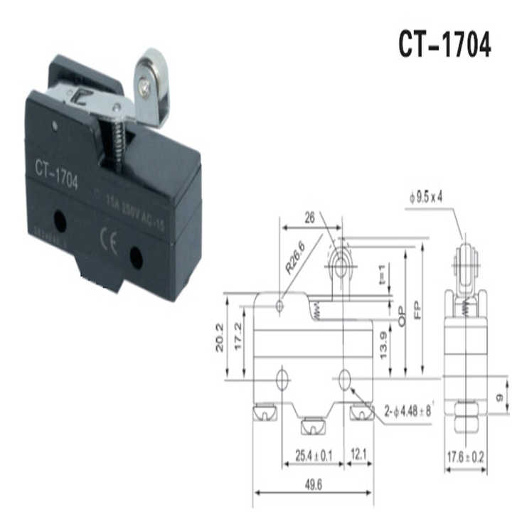 CT-1704 Z-15GW22-B Limit Switch - Reliable IP65 Micro Switch