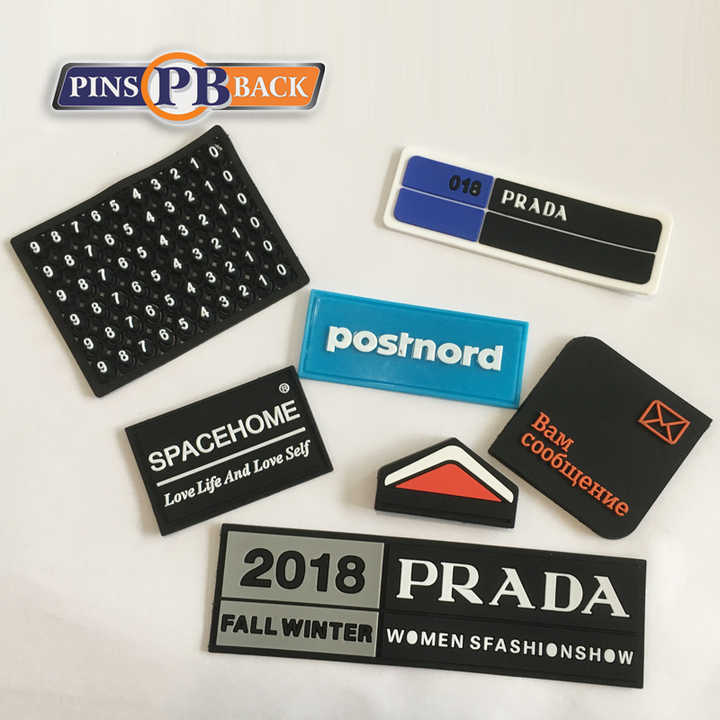 Customized Embossed Patch Logo Silicone PVC 3D Patches