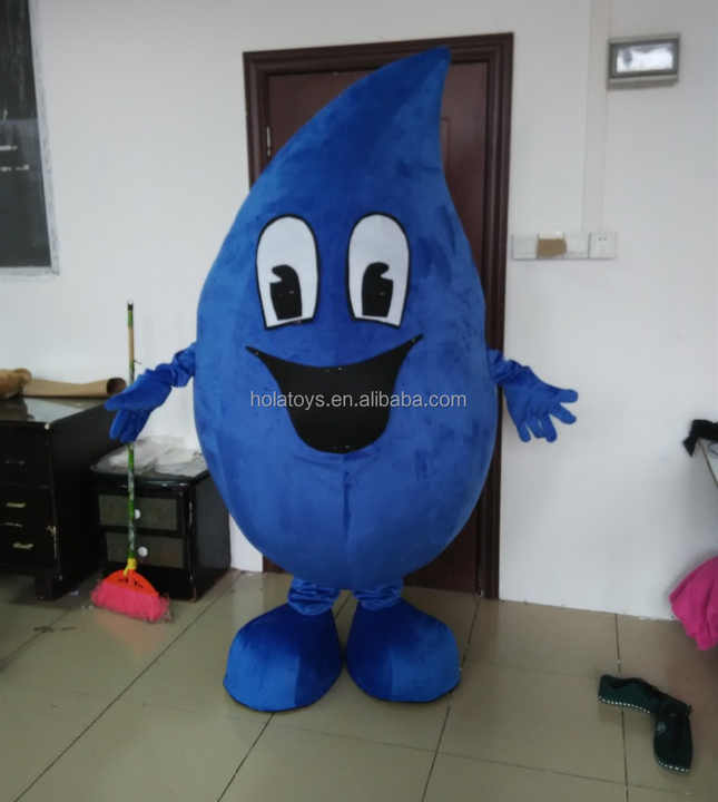 Disfraz de mascota HOLA water drop, personaje de dibujos animados ...