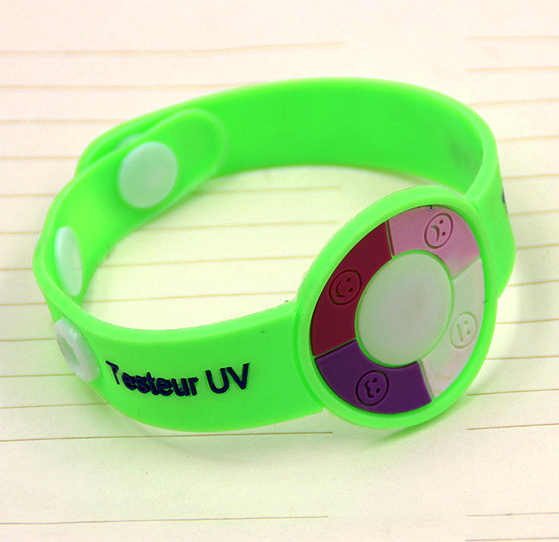 Ultraviolet UV Bracelet UV Detector Color Changing in Sunshine Bracelet ...