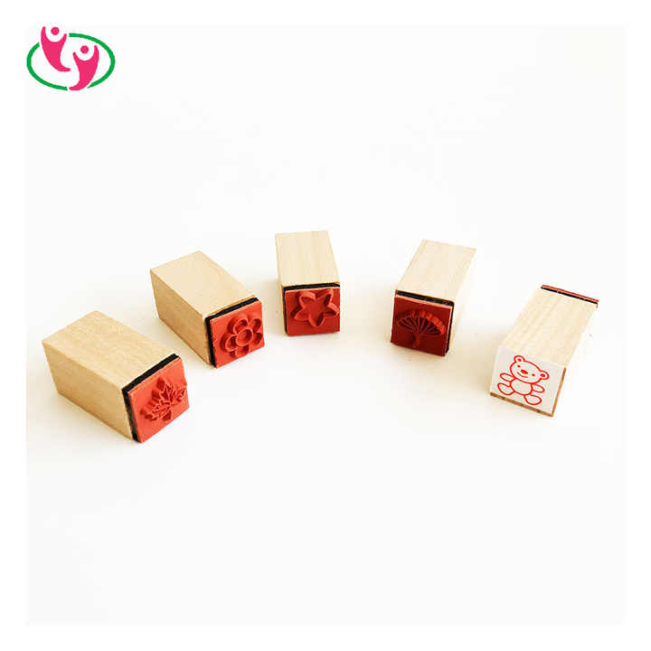 Customized Kids Craft Toy Wooden Rubber Stamp Set| Alibaba.com