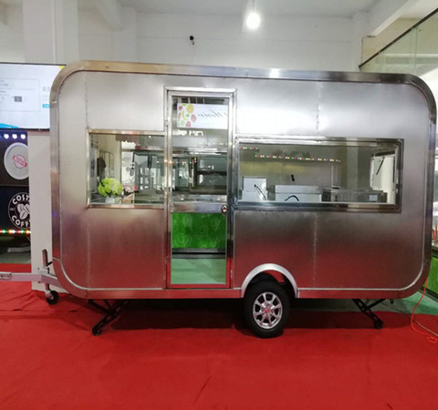 mobile business small electric scooter fast food cart trailer truck ...