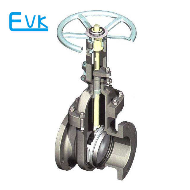 Gate Valve CAD Drawings - ASTM A216 WCB Flange 150lb