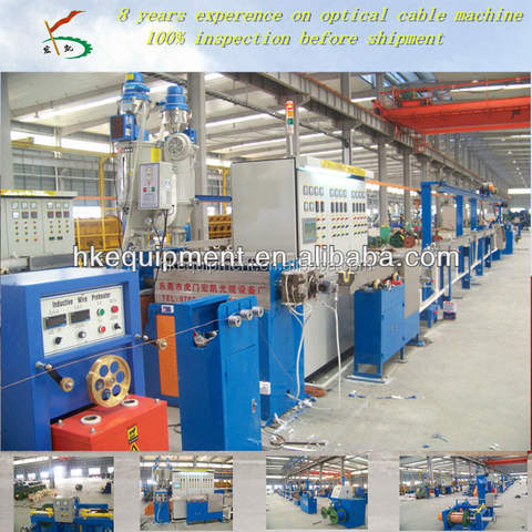 Armored cable manufacturing plant / fiber optic cable production line ...