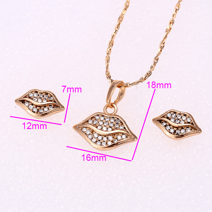 Imitation Jewellery - Gold Plated Fashion Necklace Set