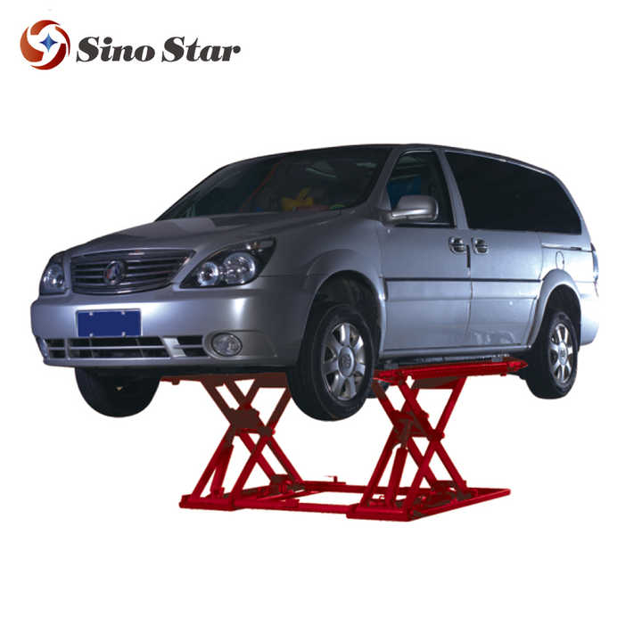 Surface Mounted Middle Rise Scissor Lift /scissor Car Lift Flush(ss ...
