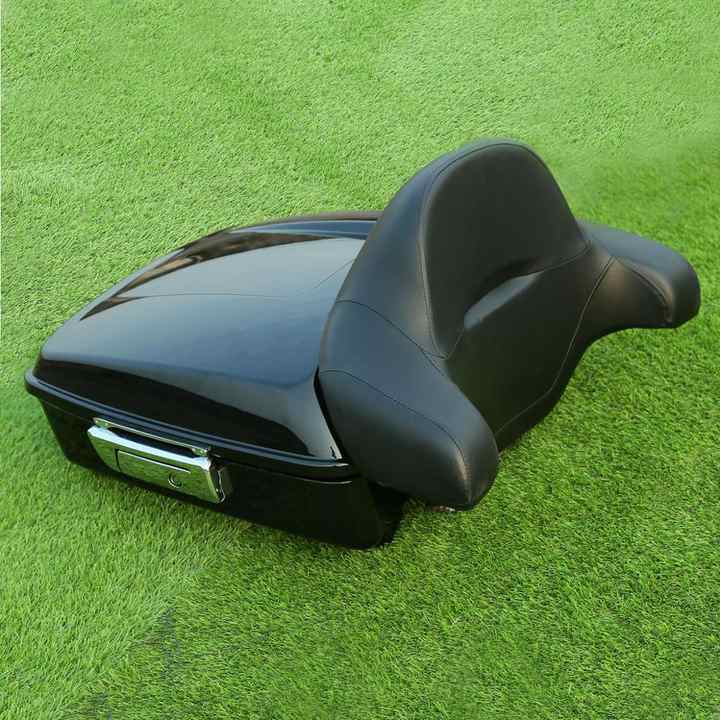 TCMT Chopped Pack Trunk & Backrest Pad for Harley Tour Pak
