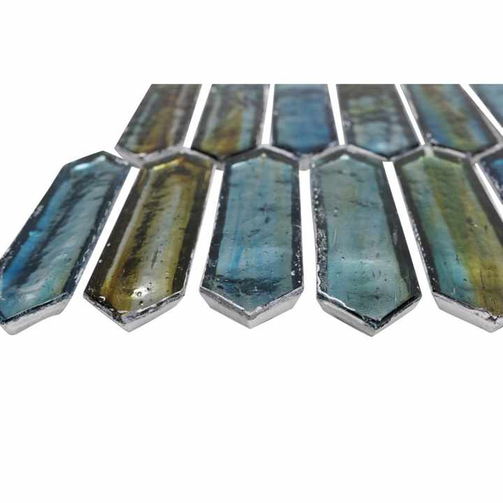 Blue and Green Glass Mosaic Tile