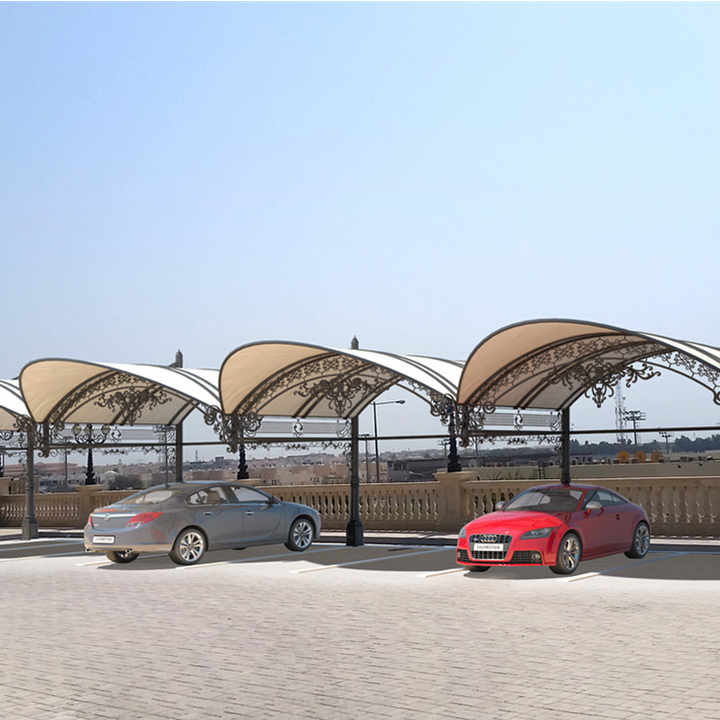 Wrought Iron Car Parking Shade - Durable & Stylish