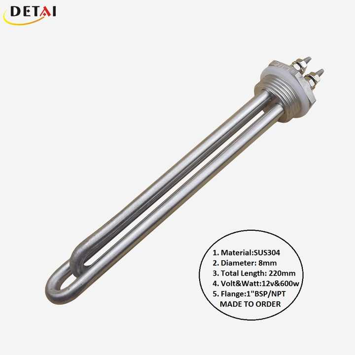 12v 24v 48v Immersion Heater Elements - Detai Heating Solutions
