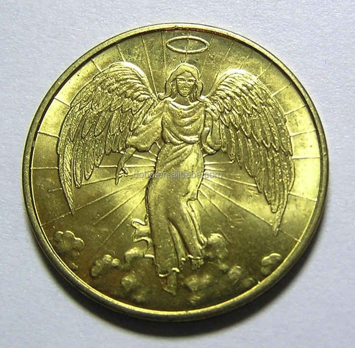 Venta al por mayor y al por menor religiosas Vintage Ángel Moneda de ...