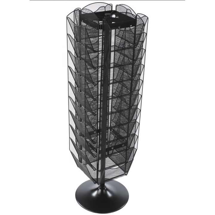 Flooring Metal Wire Mesh Book Magazine Display Holder