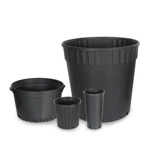 Durable Black Plastic HDPE Nursery Tree Pots for Garden