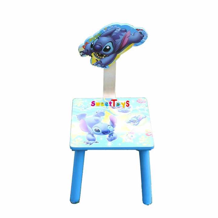 Stitch Baby Cartoon Children Learning Wooden Desk Chairs