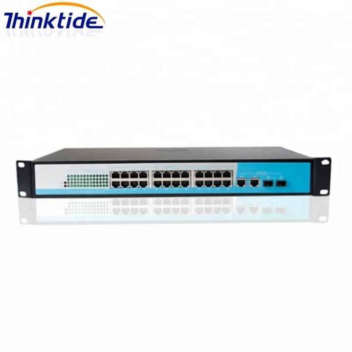 Managed 24 Port Network Fiber POE Switch - Thinktide TI-SW8024-2