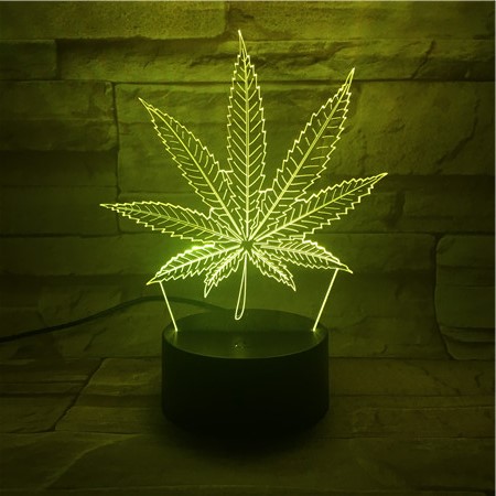 Creative 3D Visualization Lamp - Touch Control, RGB LED