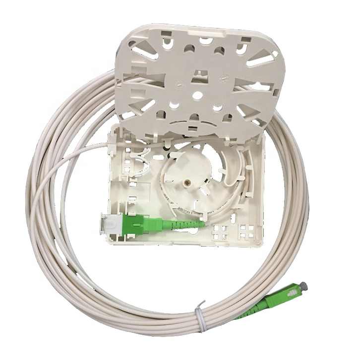 2 芯 ATB 光纤 FTTH 接线盒，带 SC Shuttered Adapter 和 SC Pigtail| Alibaba.com