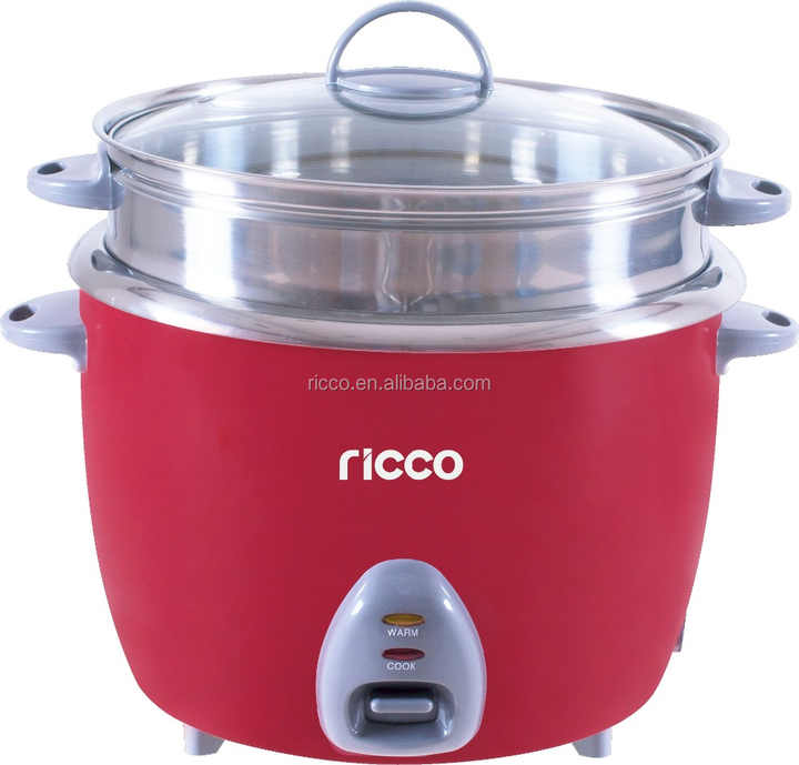 1.8L Drum Rice Cooker with Stainless Steel Pot - RICCO