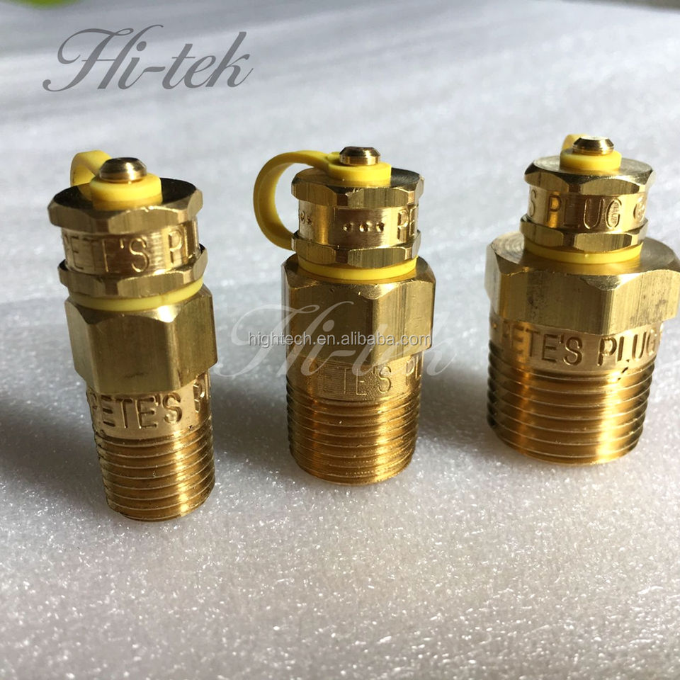 Pete's Plug Brass Test Point Instrument - 1/4in. Male Connection, Self ...