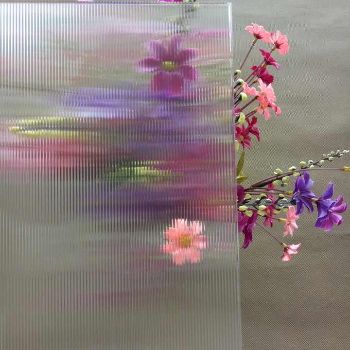 Ribbed Glass Panels for Hotel Divider Decorative Ultra Clear
