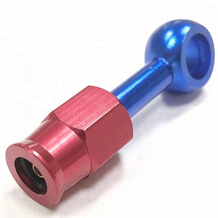 AN3 to AN12 Banjos Fitting for Braided Brake Hose - Red Blue Motorsport