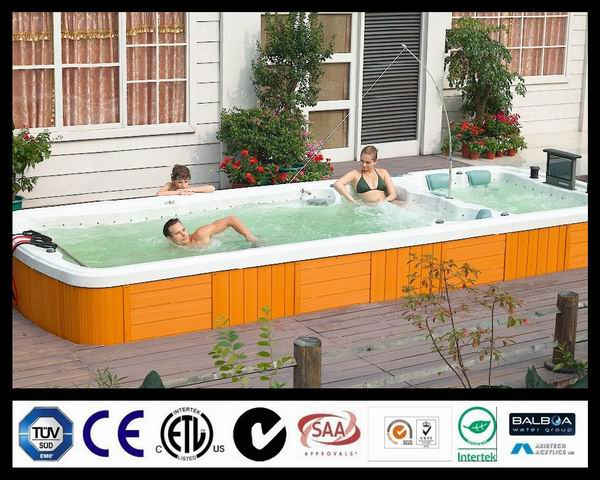 JNJ SPA-8188 - 6 Person Swimming Spa with Dual Zone Pools