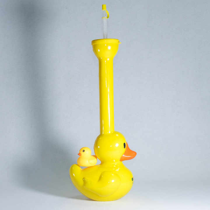 Cute Yellow Duck Cups for Kids - Sustainable Plastic Cups
