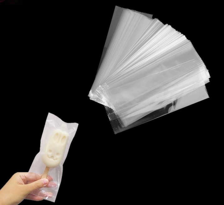 Transparent Popsicle Wrappers - Customizable Packaging