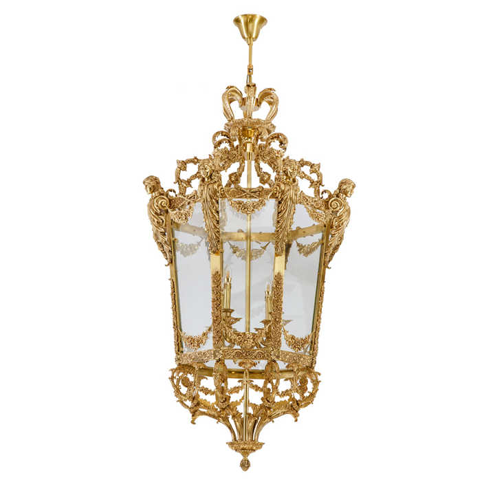 Chinese Wholesale Luxury Led Pendant Light with Glass and Copper ...