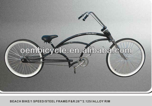 26 Inch Chopper Beach Cruiser Bicycles - Classic Style