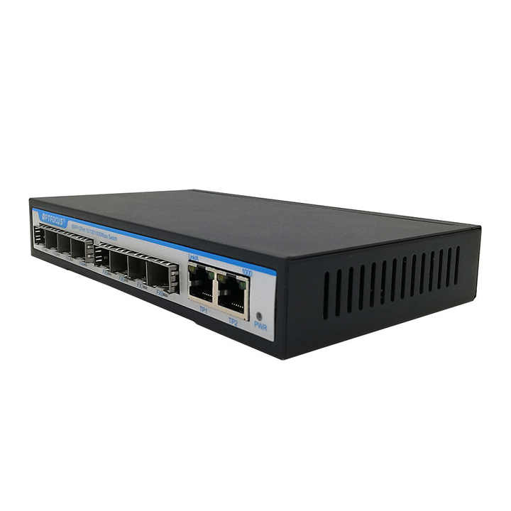 10 Port 1000M Gigabit Fiber Optic Ethernet Switch for Enterprise