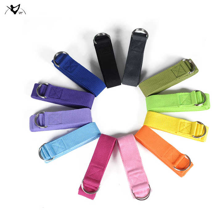 BYT 2025 Eight Colors Double D-ring Stretch Out Straps Polyester Yoga ...
