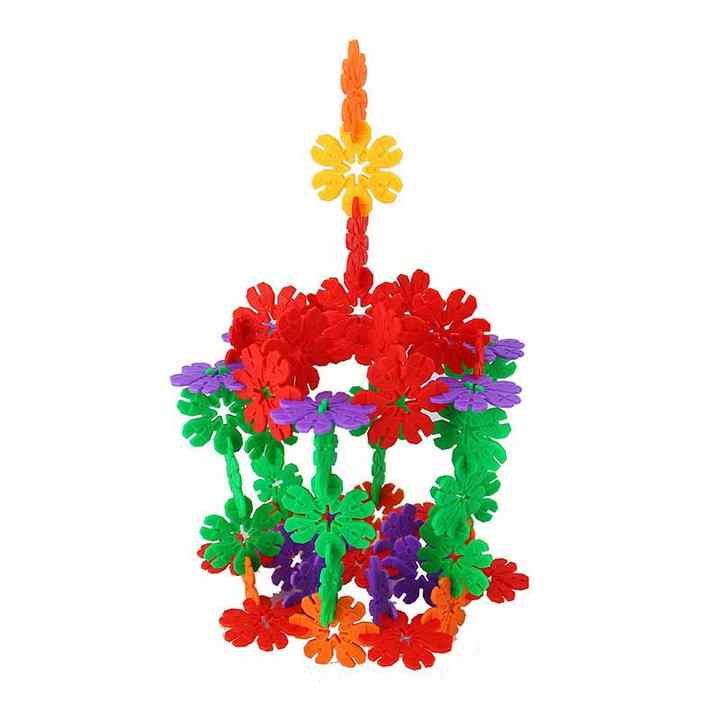 Rainbow Snow Flakes - STEM Educational Building Toy