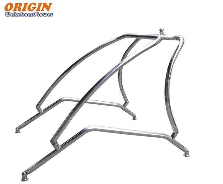 Origin Catapult Boat Wakeboard Tower - Polished Aluminium