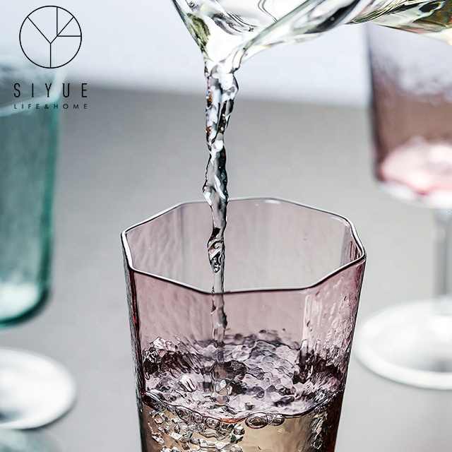 High Quality Square Drinking Glass Octagon Cup Water Cup 2066
