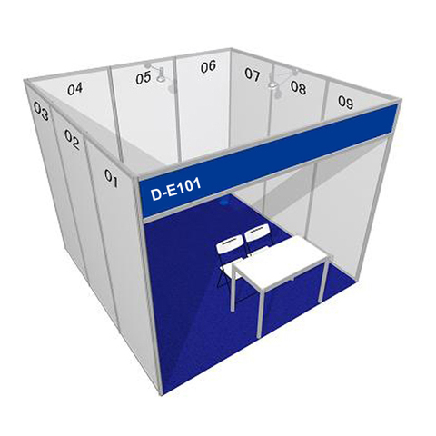 3x3m Standard Exhibition Booth Shell Scheme| Alibaba.com